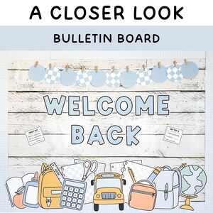 Back to School Bulletin Board Kit With a Student Back to School ...