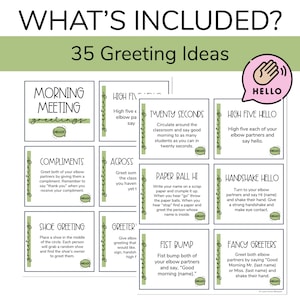 Morning Meeting Greetings With Editable Morning Meeting Cards in ...