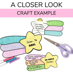 Shooting Star Goal Craft for Students Including SMART Goals for Goals ...