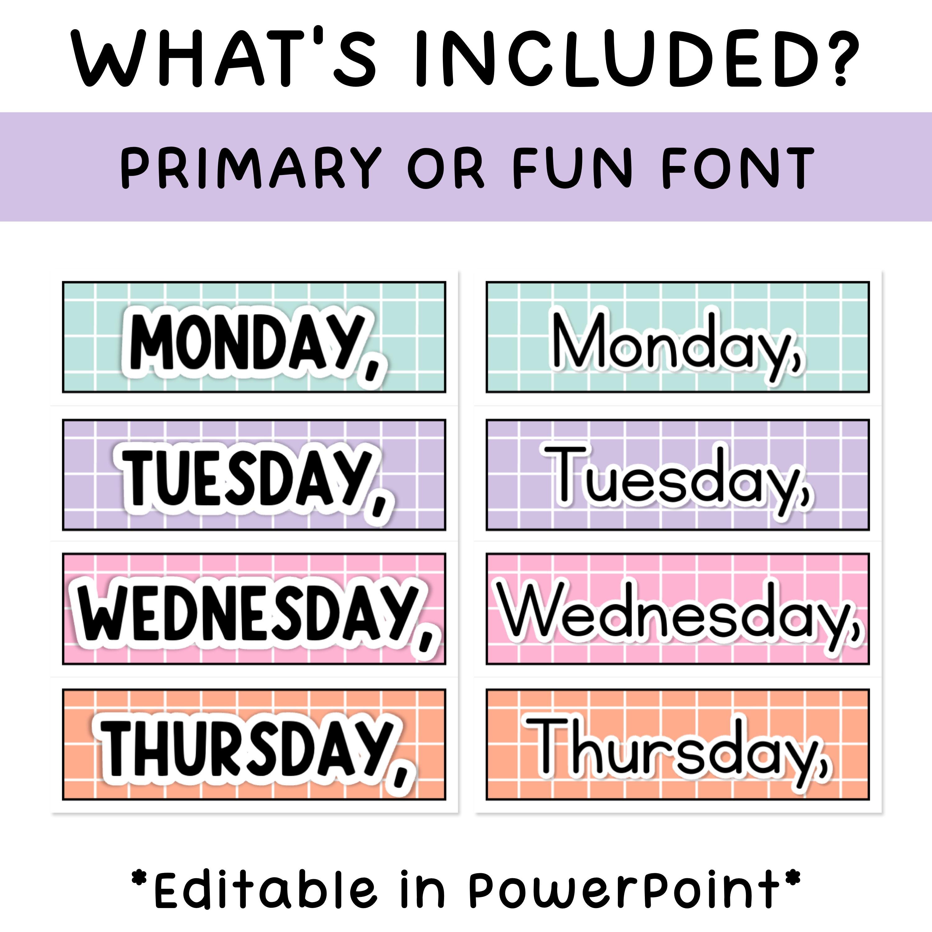 Composition Flip Calendar Editable for Pastel & Composition Notebook ...