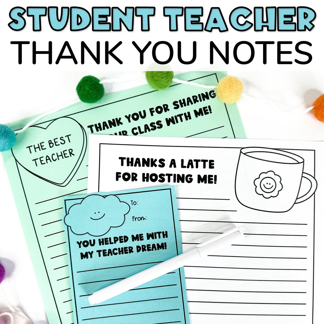 Student Teacher Goodbye Letter for Student Teacher Gift to Students ...