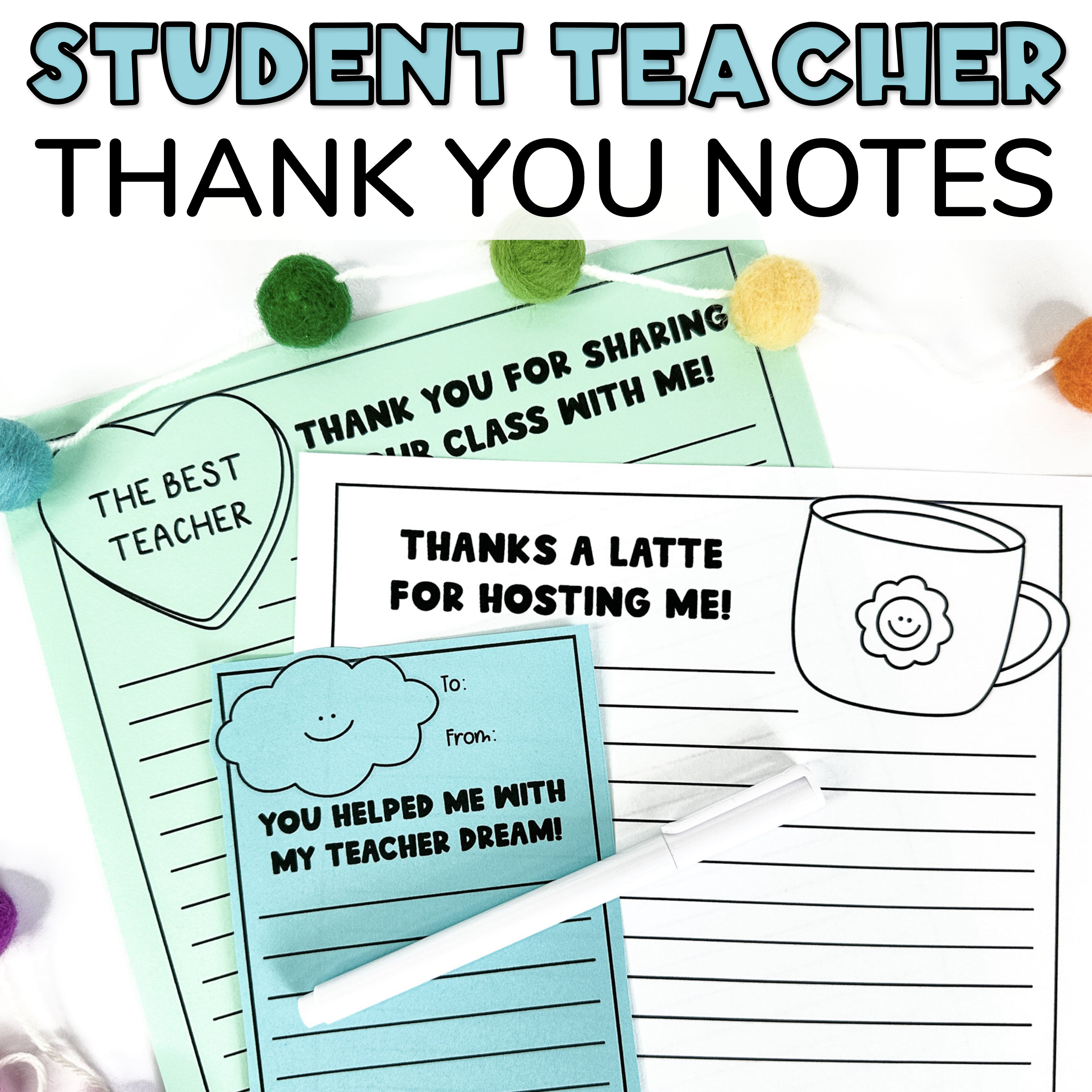 Student Teacher Goodbye Letter for Student Teacher Gift to Students ...