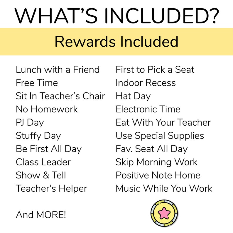 Classroom Reward System - Reward Coupons for Classroom Management - Etsy
