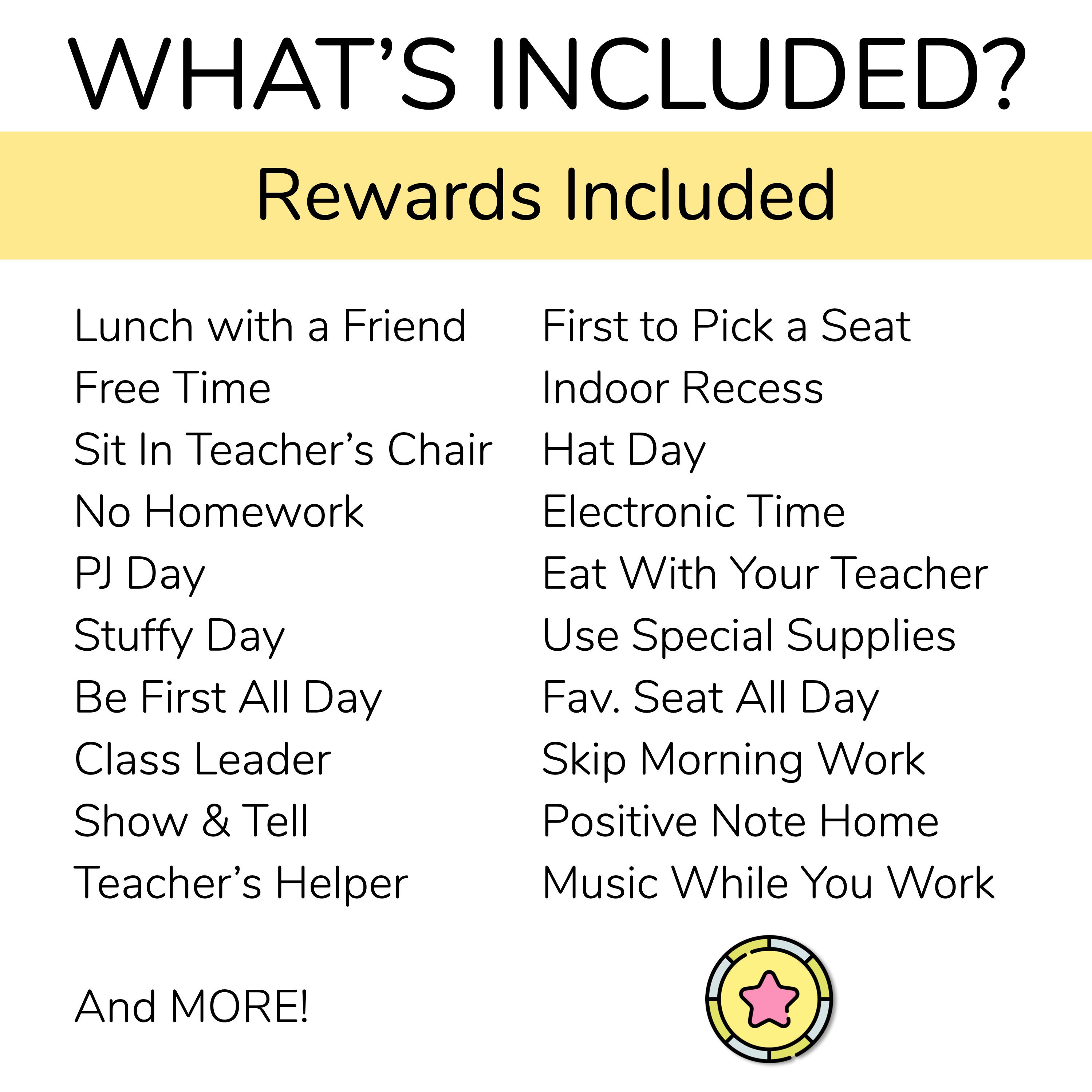 Classroom Reward System - Reward Coupons for Classroom Management - Etsy