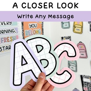 Composition Notebook Bulletin Board Letters for Pastel & Composition ...