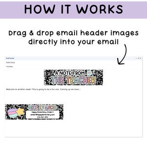 Email Signature for Teacher for Composition Notebook Classroom Decor ...