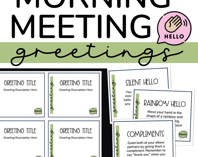 Morning Meeting Bundle- Upper Elementary| YEAR-LONG BUNDLE | Paperless ...