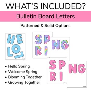 Spring Bulletin Board Kit & Spring Classroom Door Decor - Etsy
