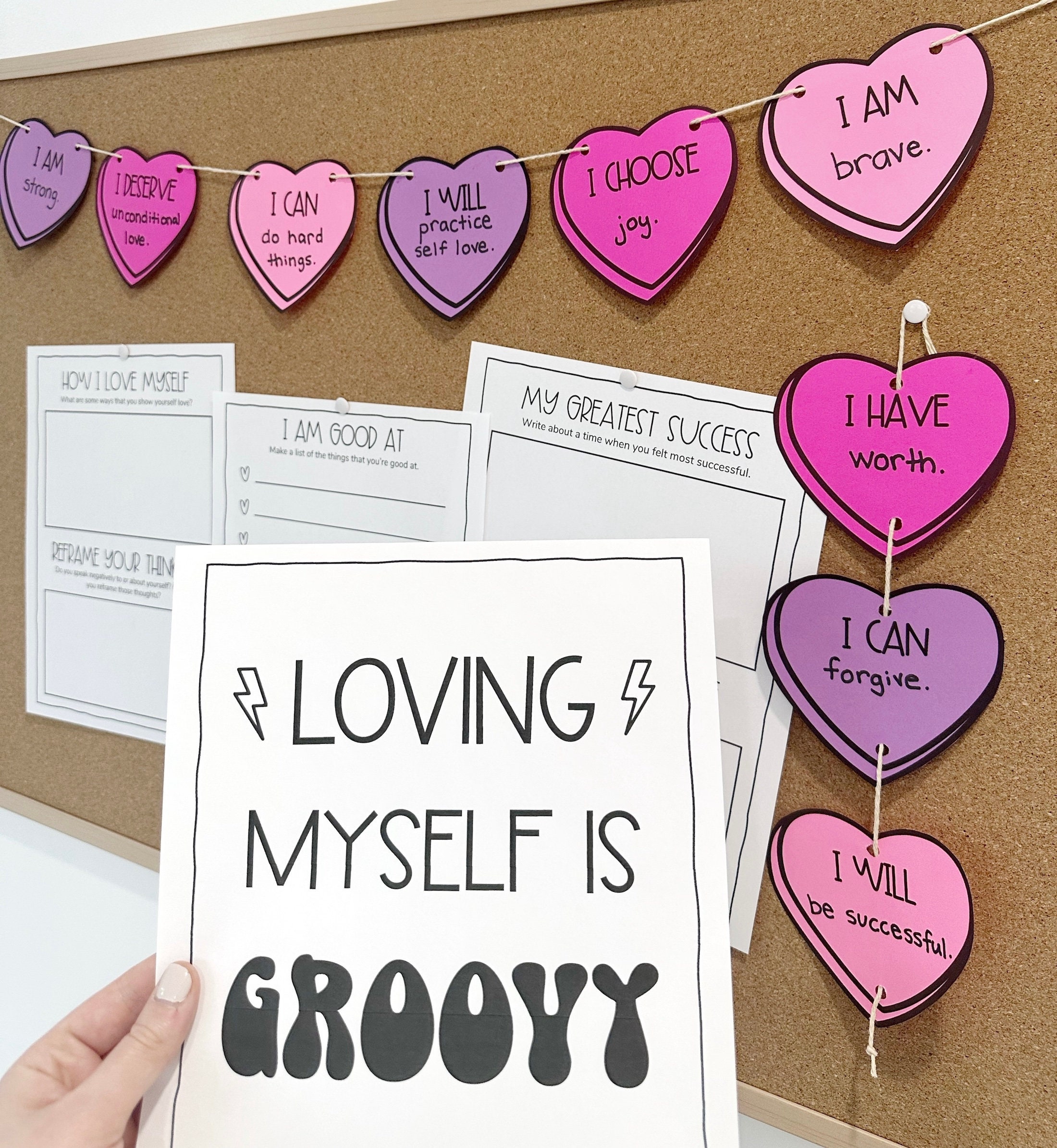 Valentines Activity Including Student Self Love Valentines Worksheets ...