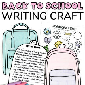 Backpack Writing Craft for Welcome Back to School Bulletin Board - Etsy