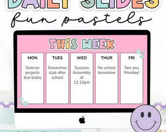 3600 Classroom Slides & Teacher Slides Templates - Daily Slides, Agenda ...