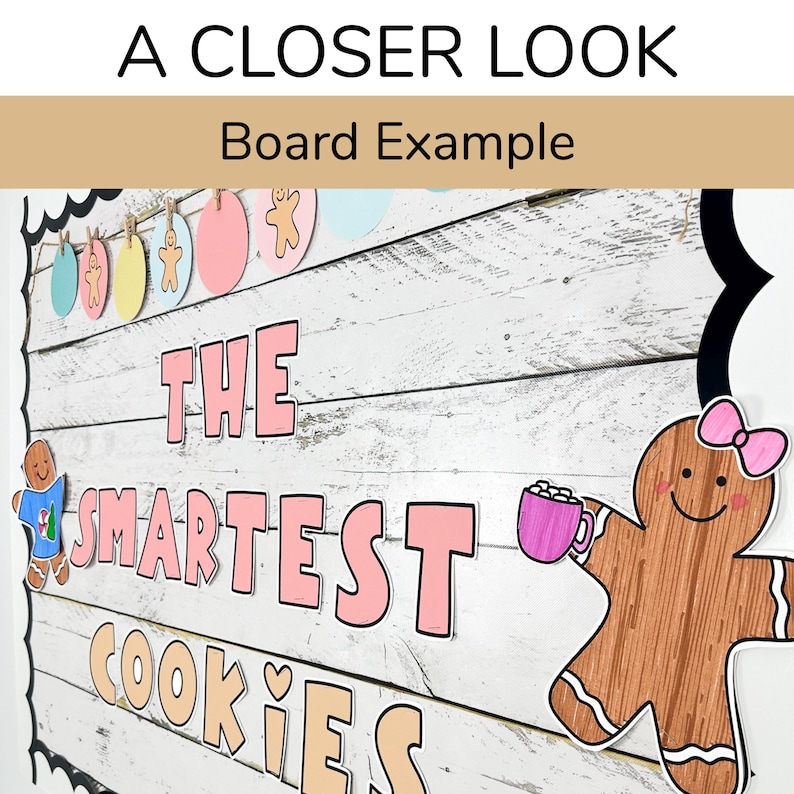 Gingerbread Man Craft as A Winter Bulletin Board, Christmas Bulletin ...