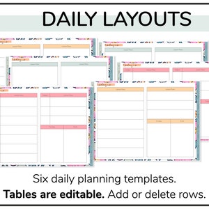 Floral Google Slides Teacher Planner | Undated Digital Teacher Planner ...
