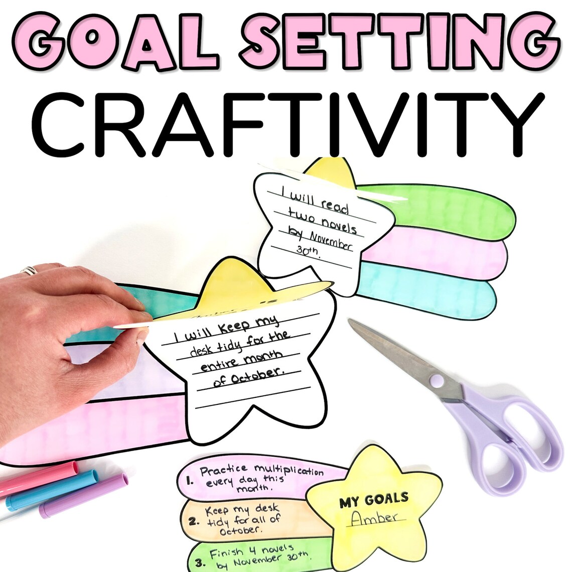 Shooting Star Goal Craft for Students Including SMART Goals for Goals ...