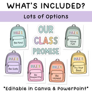 Composition Classroom Agreements, Our Class Promise, Norms, Rules ...