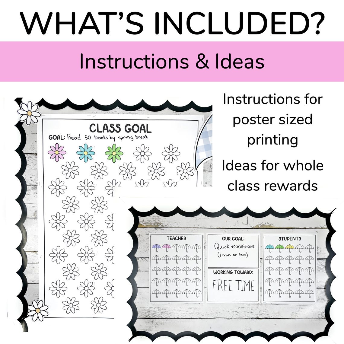 Spring Classroom Reward & Classroom Incentive Charts as Simple ...