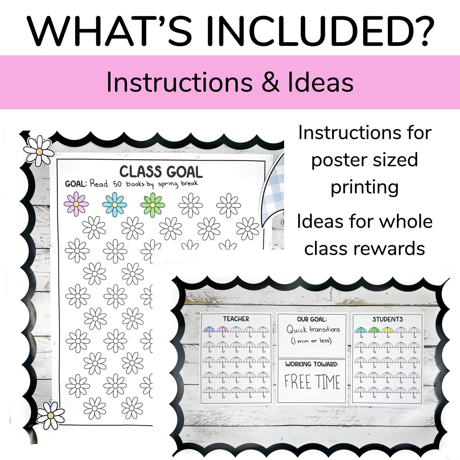 Spring Classroom Reward & Classroom Incentive Charts as Simple ...