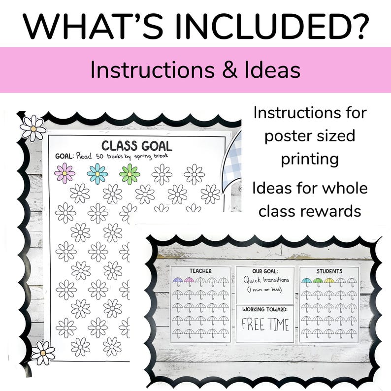 Spring Classroom Reward & Classroom Incentive Charts as Simple ...