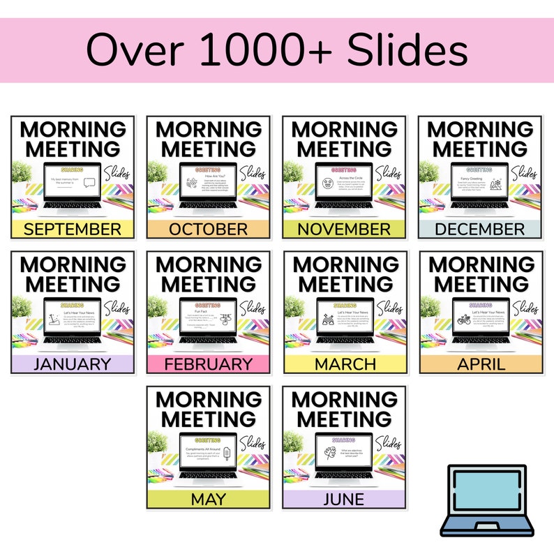 Morning Meeting Slides and Editable Google Slides Template for Teachers ...