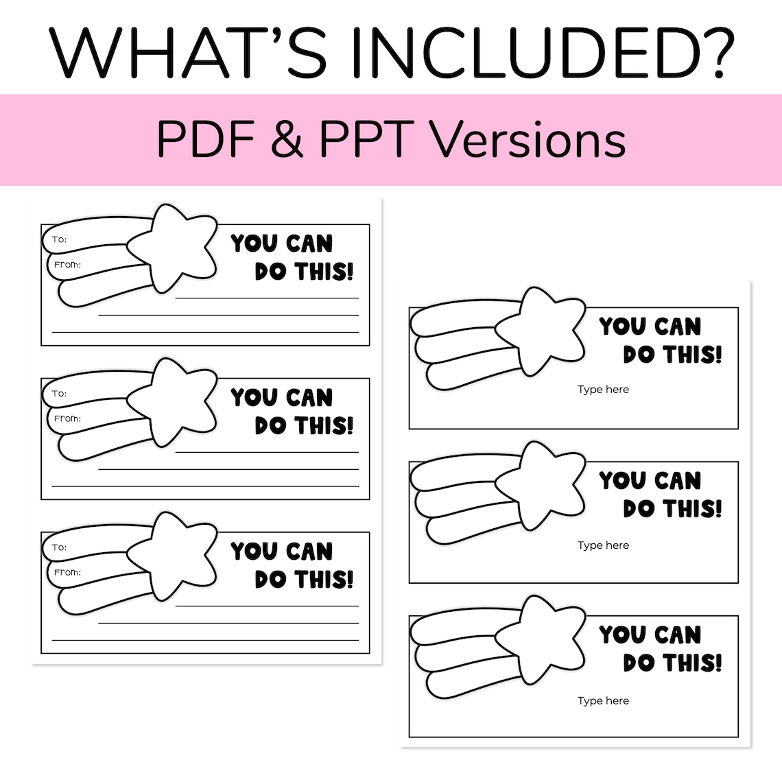 Student Testing Motivation Notes & State Testing Encouragement Tags - Etsy