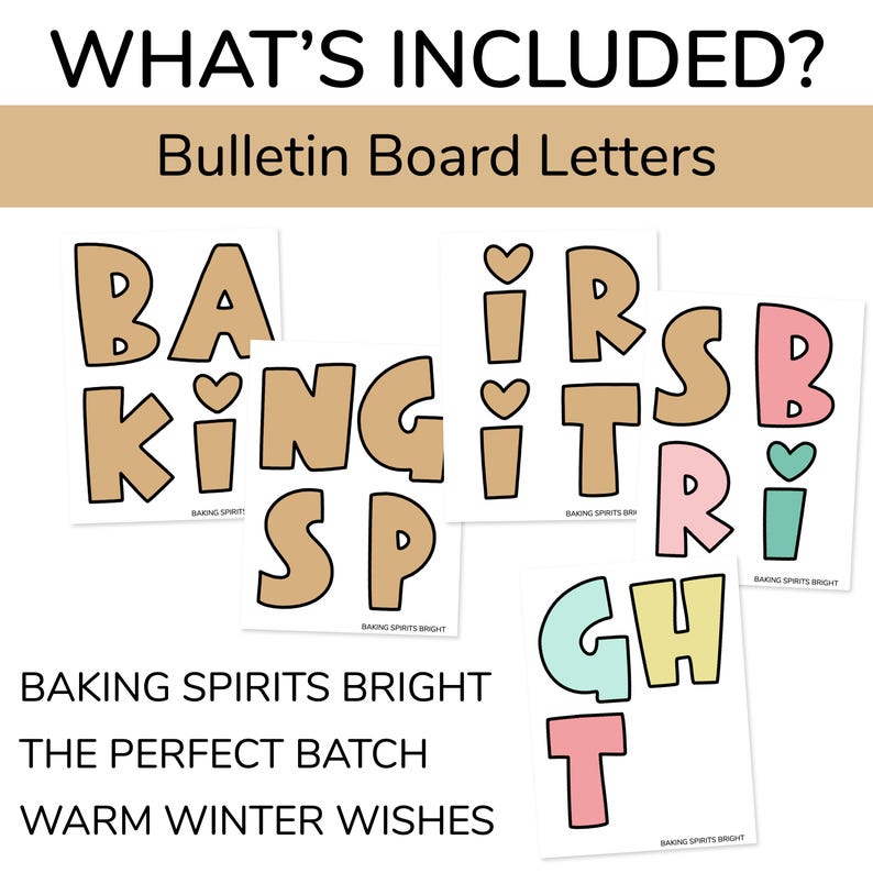 Gingerbread Bulletin Board Kit - Perfect as Winter Bulletin Board or ...