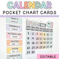Editable Boho Classroom Calendar & Weather Station (digital Download ...