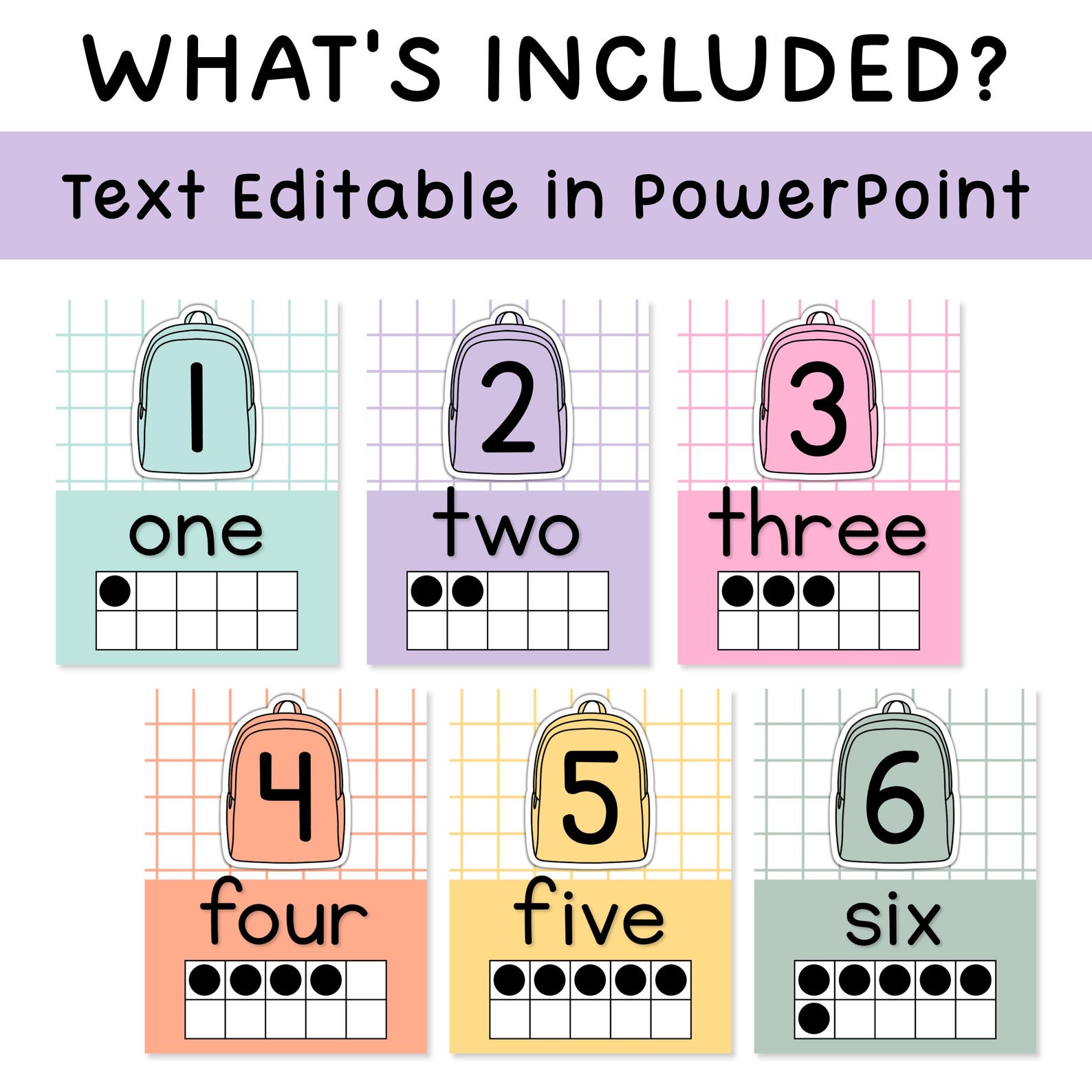 Composition Class Number Posters With Ten Frames and Numbers 1 to 20 ...