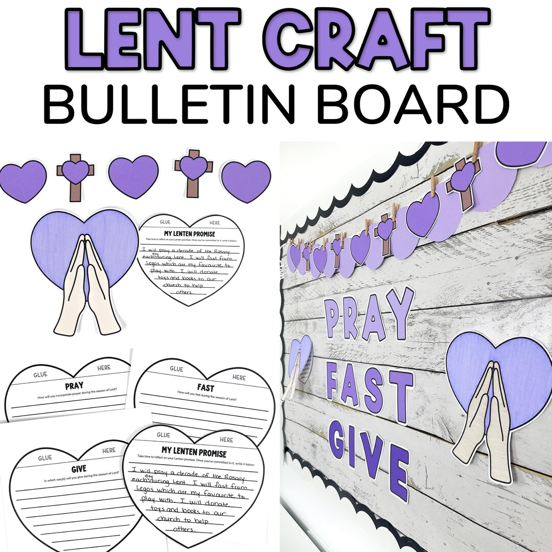 Lent Bulletin Board & Lent Craft for Kids - Etsy