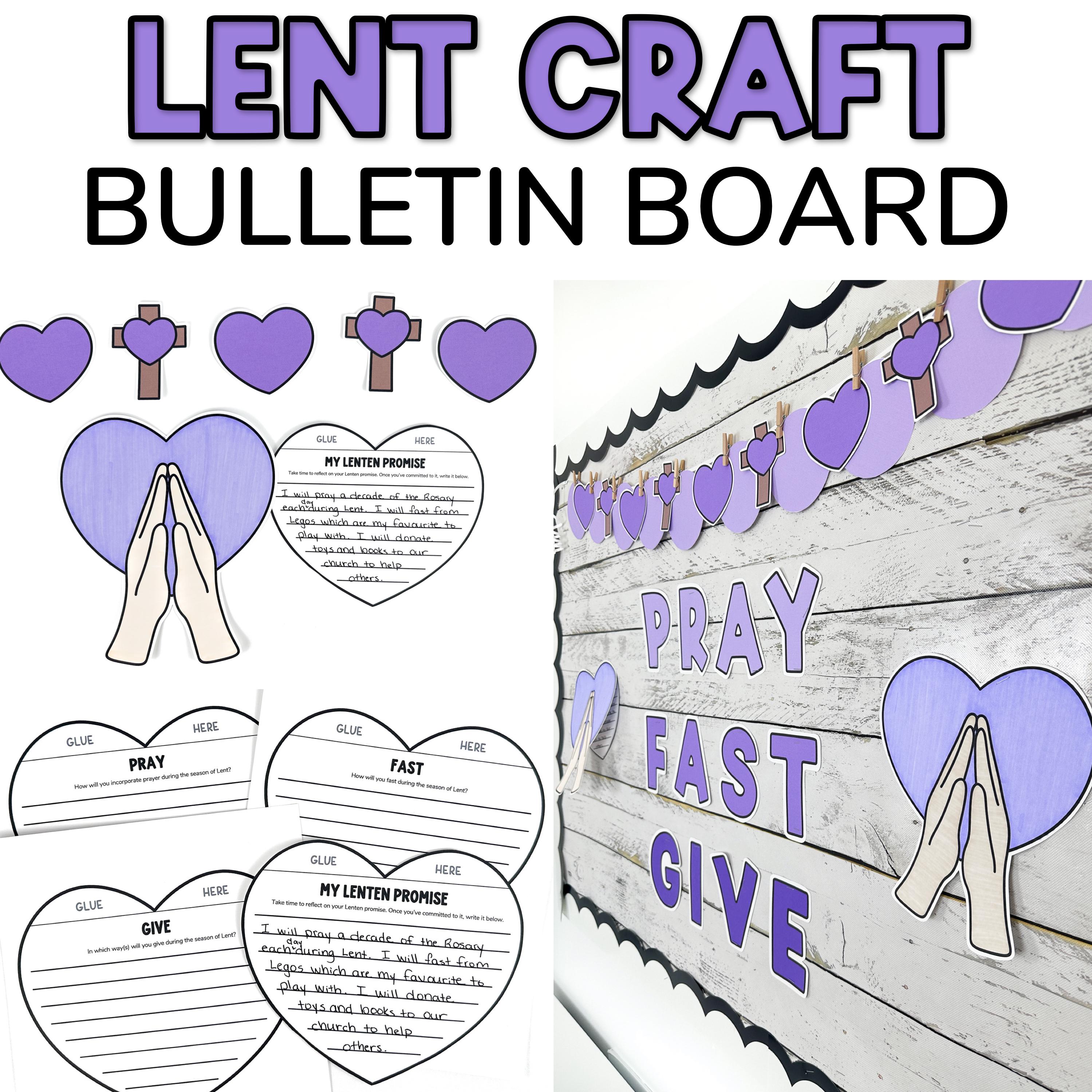 Lent Bulletin Board & Lent Craft for Kids - Etsy