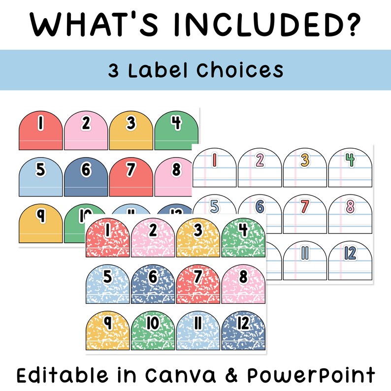 Student File Labels, Student Mailbox Labels, Absent Folders, File ...