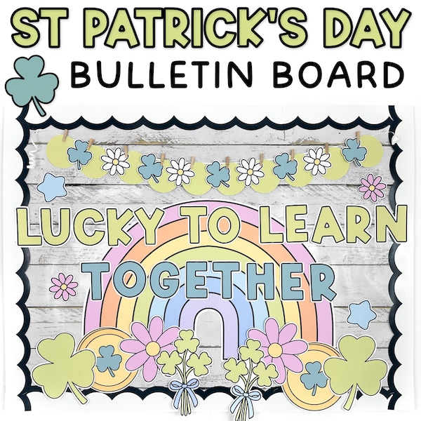 Shamrock Bulletin Board - Etsy