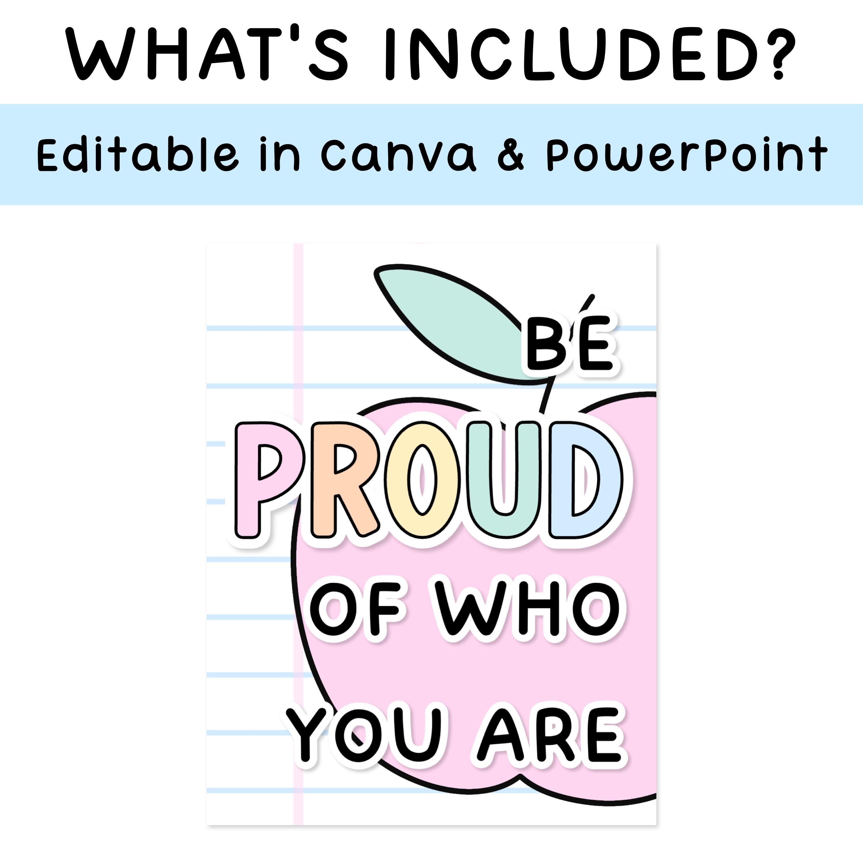 Pastel Classroom Posters for Pastel & Composition Notebook Classroom ...