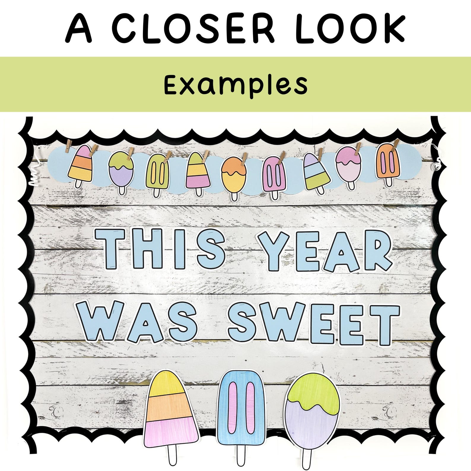Summer Popsicle Writing Craft, Summer Bulletin Board & End of Year ...
