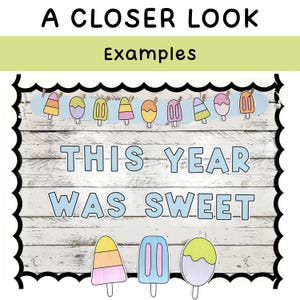 Summer Popsicle Writing Craft, Summer Bulletin Board & End of Year ...