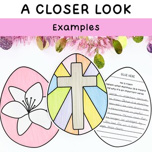 Catholic and Christian Easter Bulletin Board & Writing Craft - Etsy