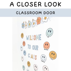 Back to School Classroom Door Decorations & Boho Door Decor - Etsy