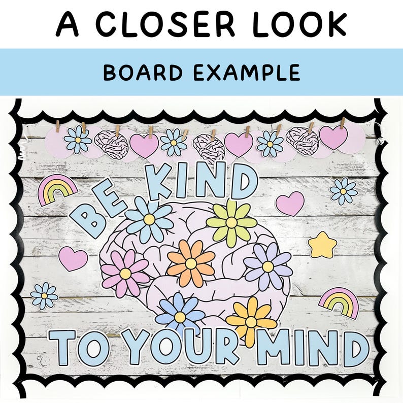 Mental Health Bulletin Board for Mental Health Awareness Month, World ...