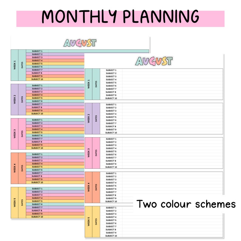 Year at A Glance Template Scope and Sequence Template Google Sheets ...