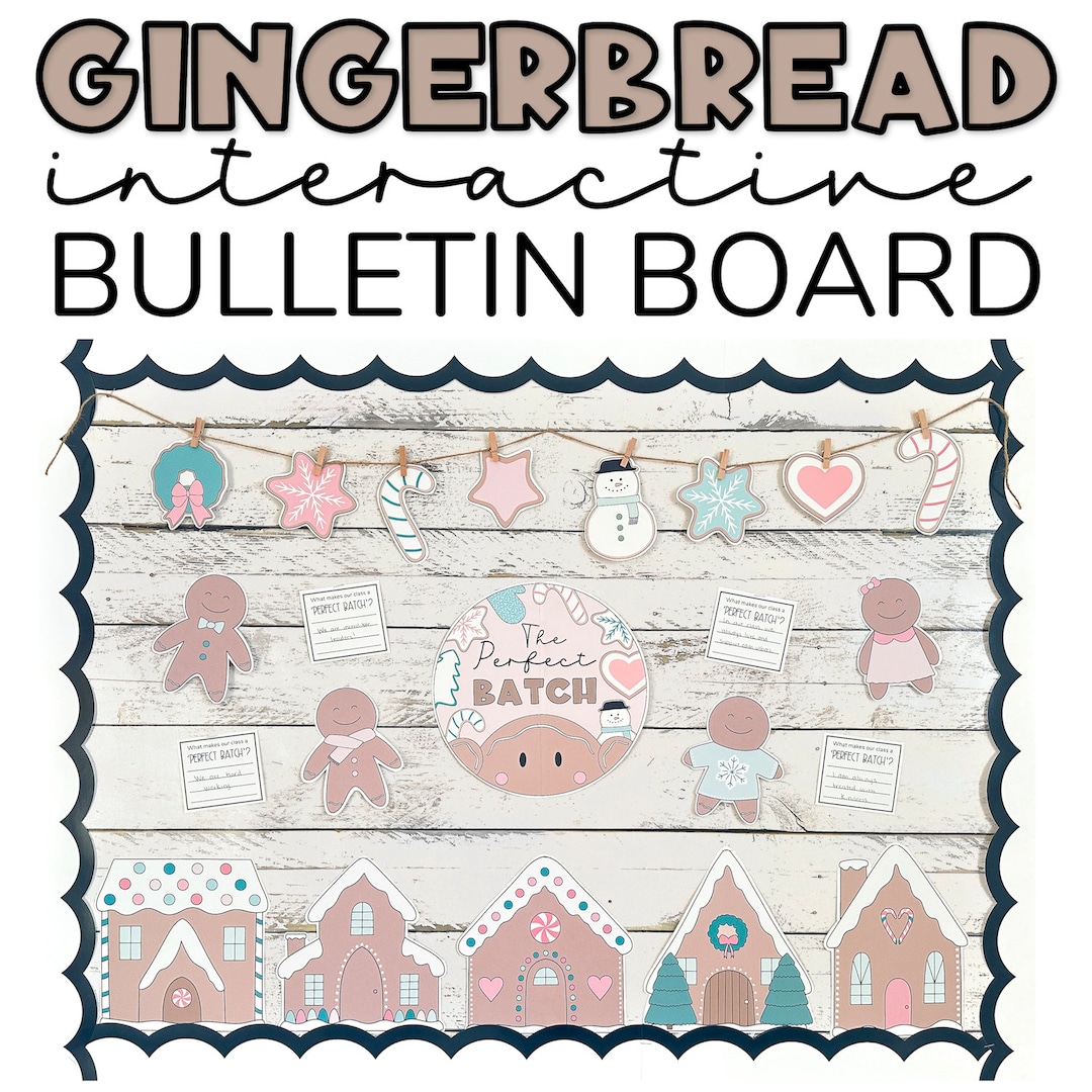 Gingerbread Bulletin Board Kit Makes for the Perfect Winter Bulletin ...