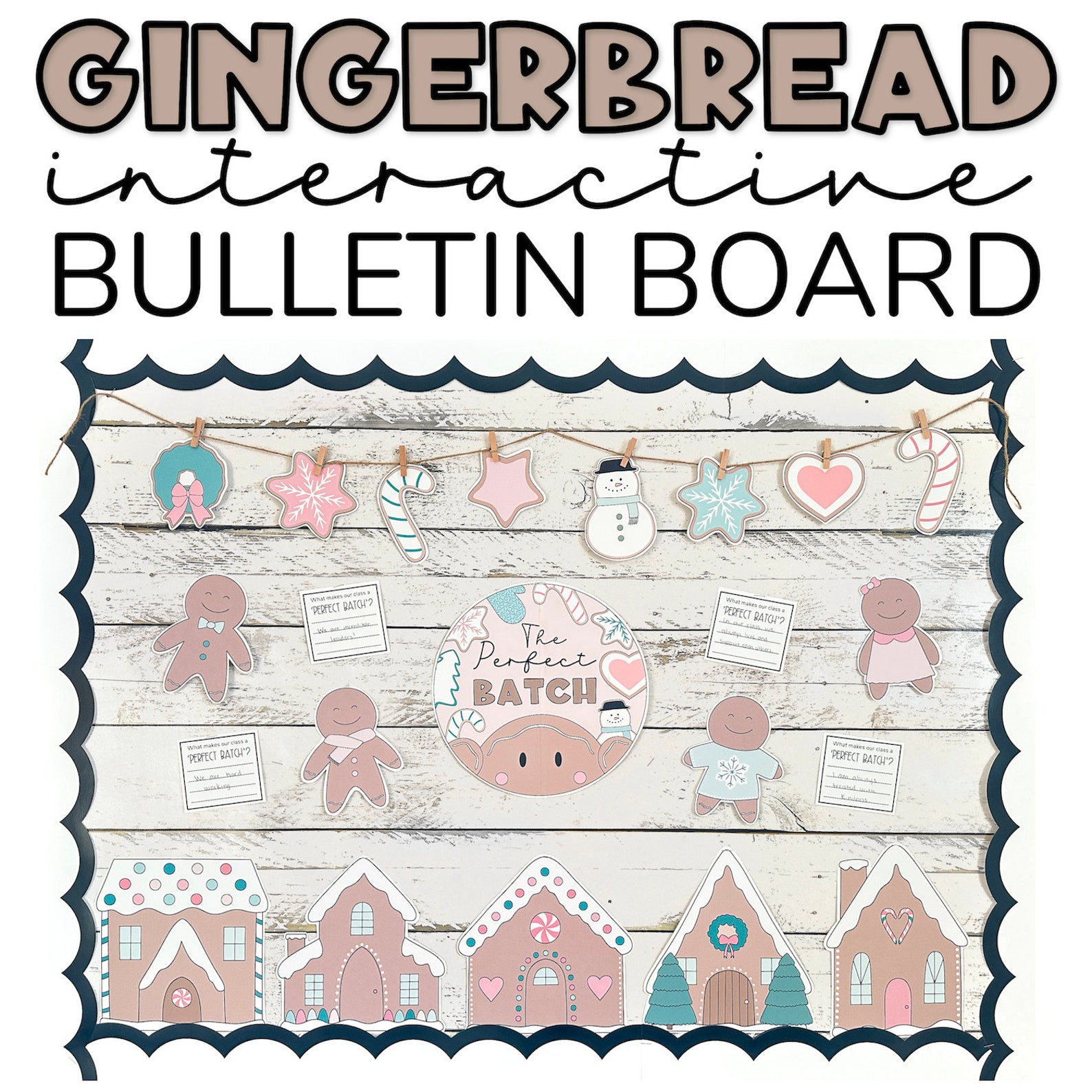 Gingerbread Bulletin Board Kit Makes for the Perfect Winter Bulletin ...
