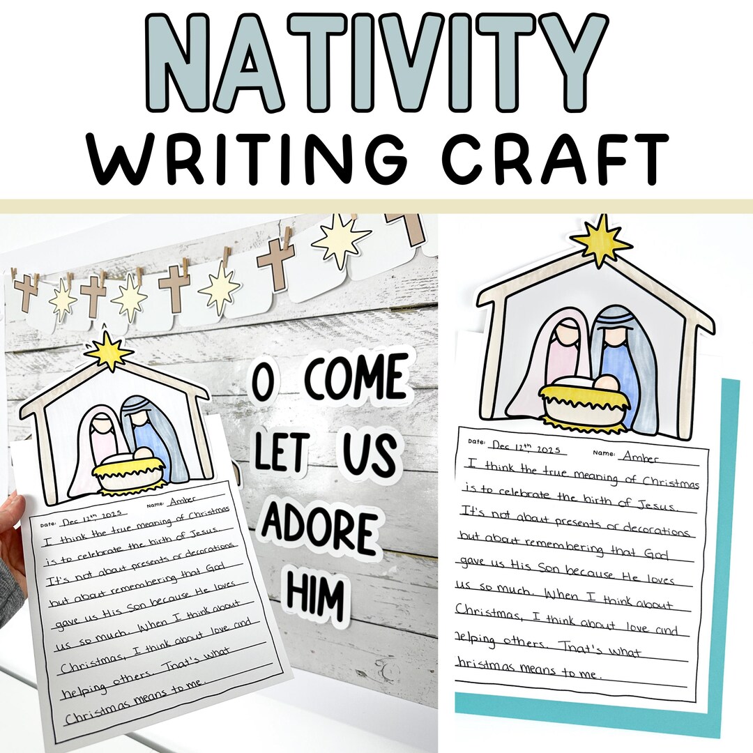 Nativity Bulletin Board, Craft and Writing Prompts - A Catholic ...