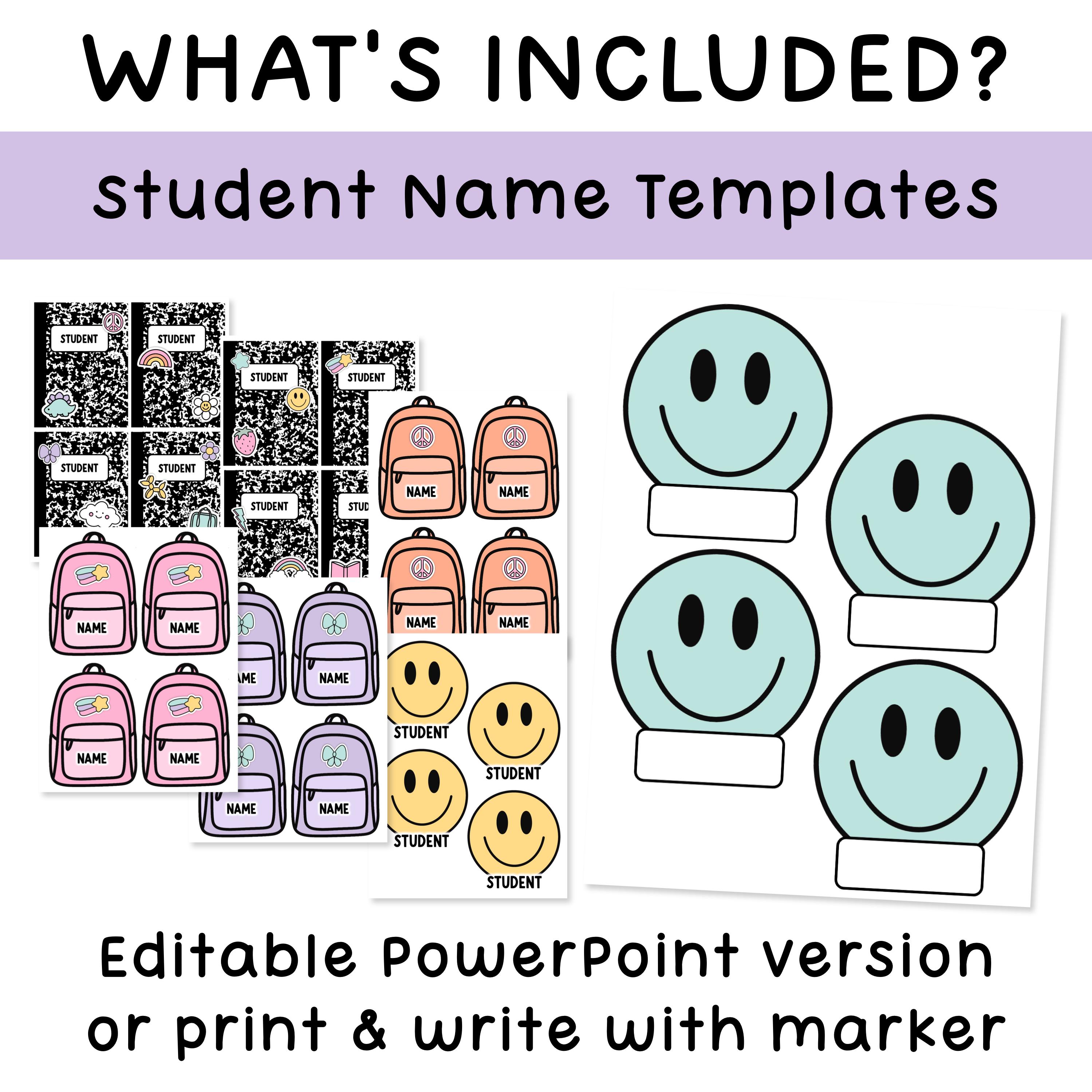 Back to School Door Decorations for Pastel & Composition Notebook ...