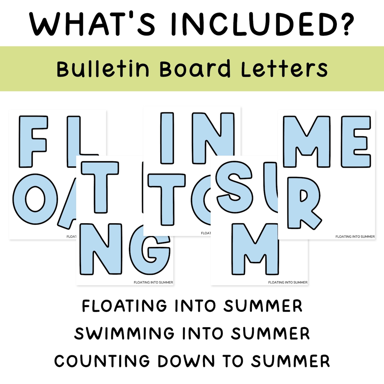Summer Bulletin Board Kit, End of Year Bulletin Board, PLUS Countdown ...