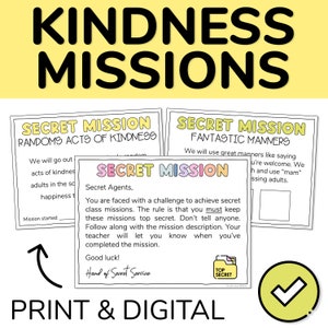 Kindness Challenge: A Kindness Activity for Social Emotional Learning and to Build Classroom ...