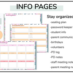 Floral Google Slides Teacher Planner | Undated Digital Teacher Planner ...