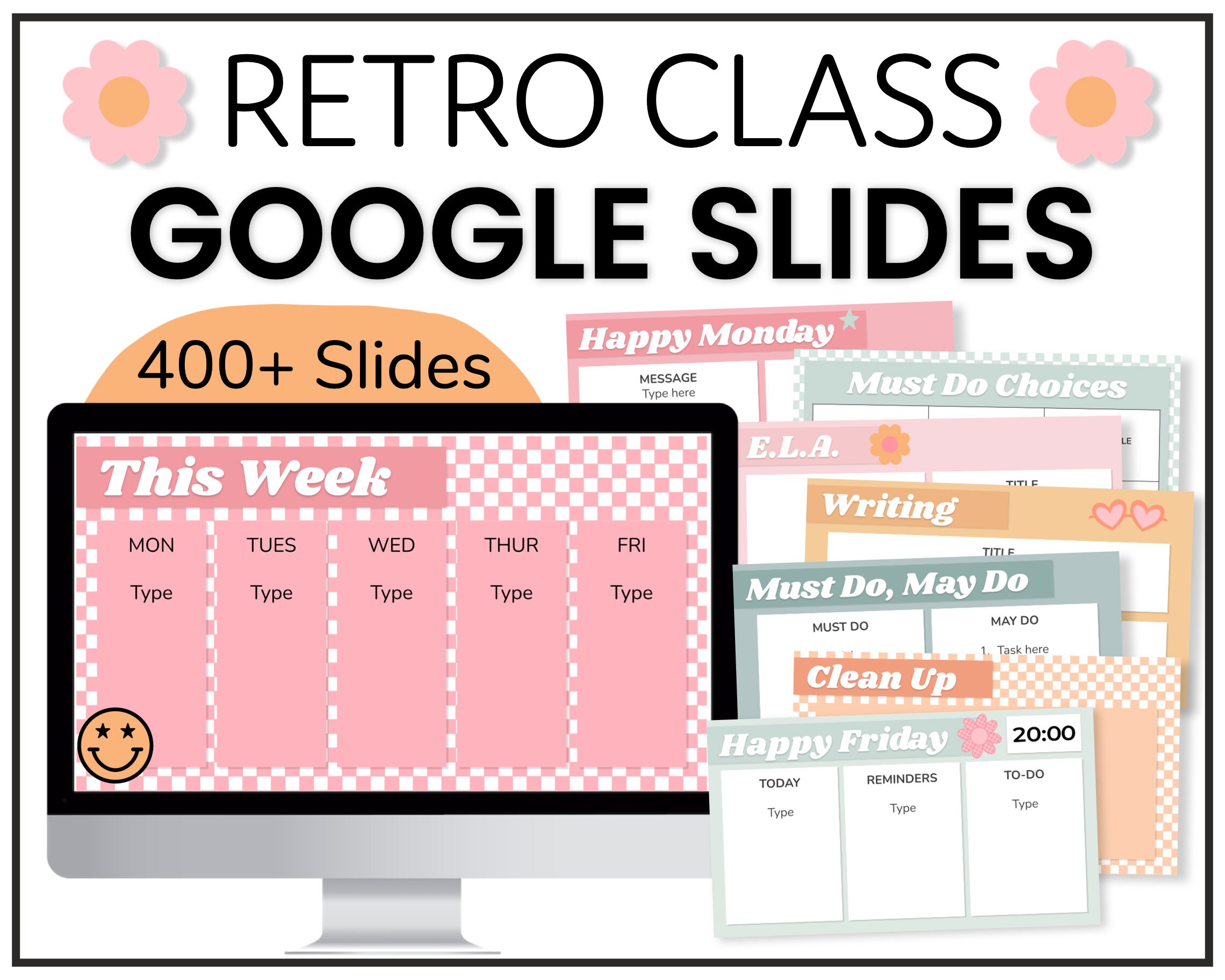 Retro Classroom Google Slides™ Template for Teachers Including - Etsy