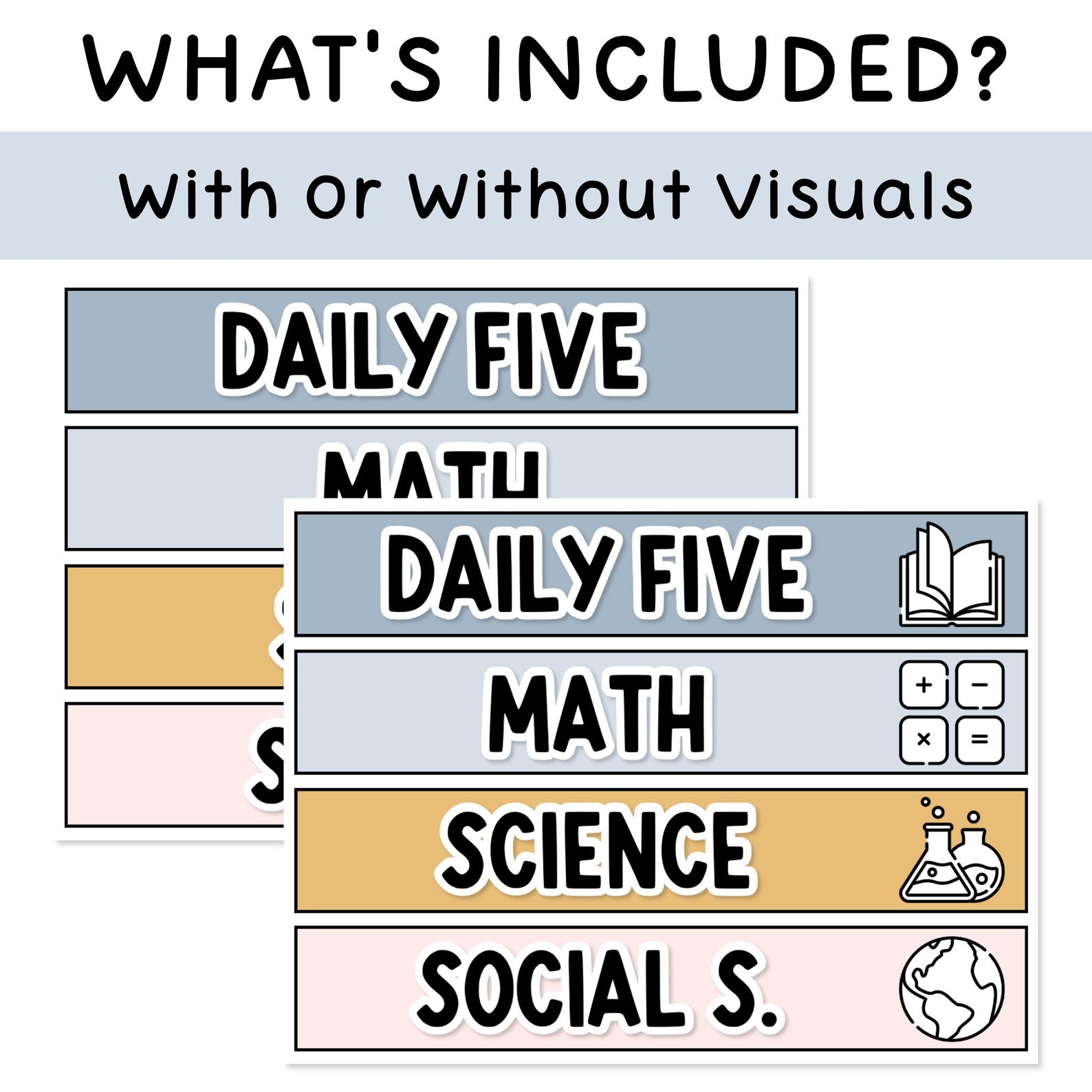 Boho Daily Schedule Cards - Editable Visual Schedule & Class Schedule ...