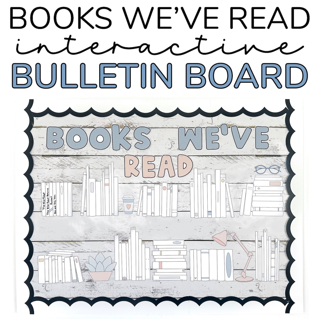 Books We've Read Bulletin Board Kit | Books We Have Read Display ...