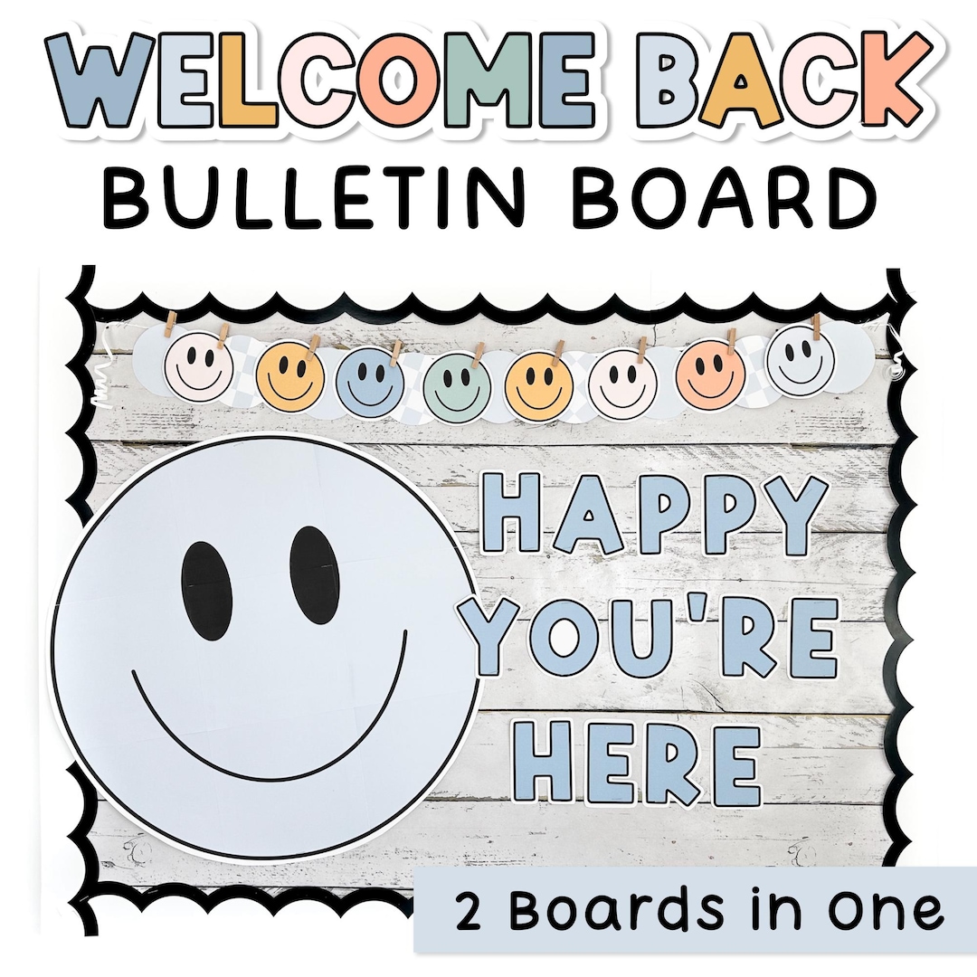 Welcome Back to School Bulletin Board Kit - A Boho September Bulletin ...