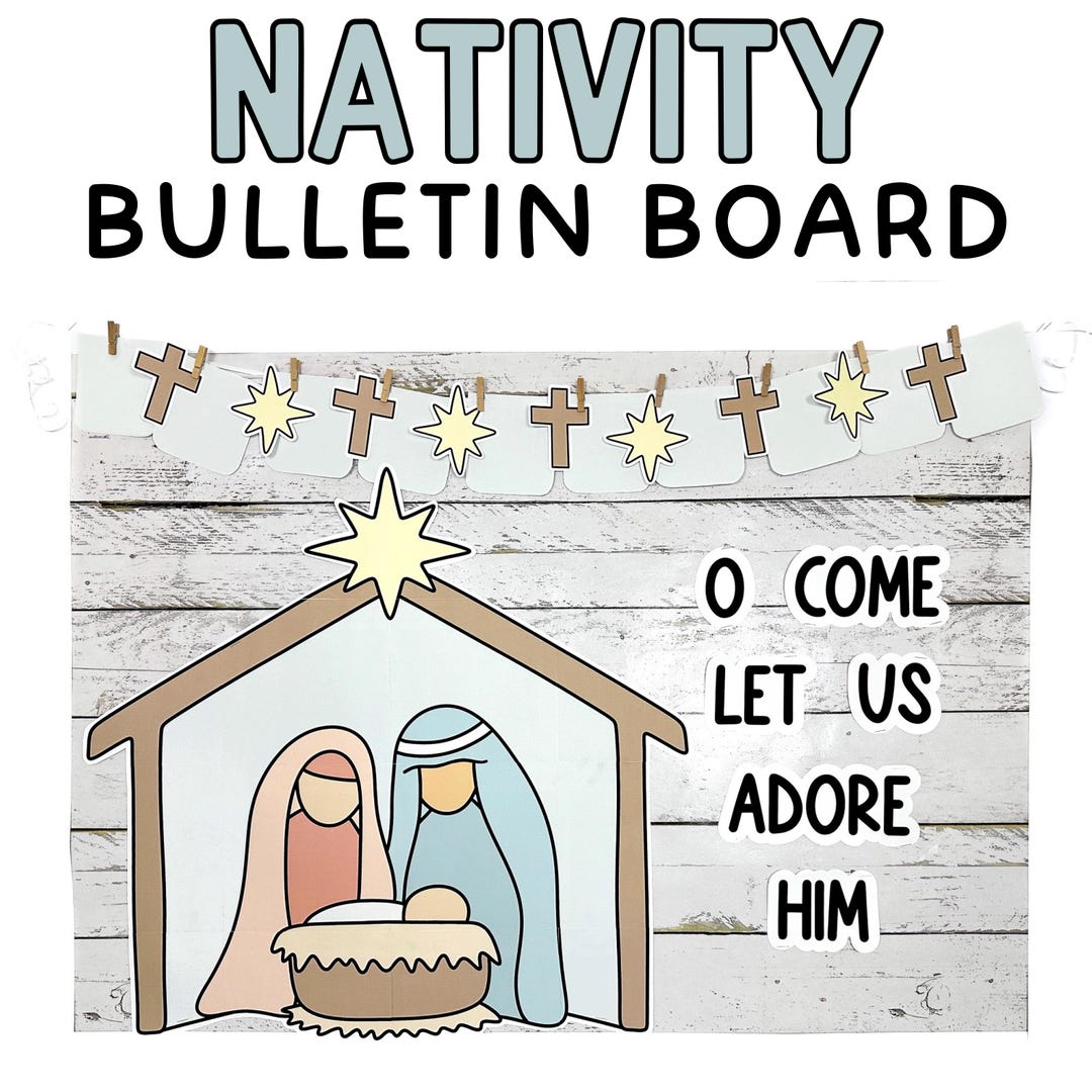 Nativity Bulletin Board - A Catholic & Christian Christmas Display for ...
